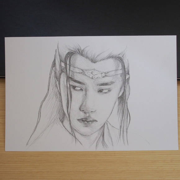 Other | Wang Yibo The Untamed Uniq Pencil Drawing | Poshmark